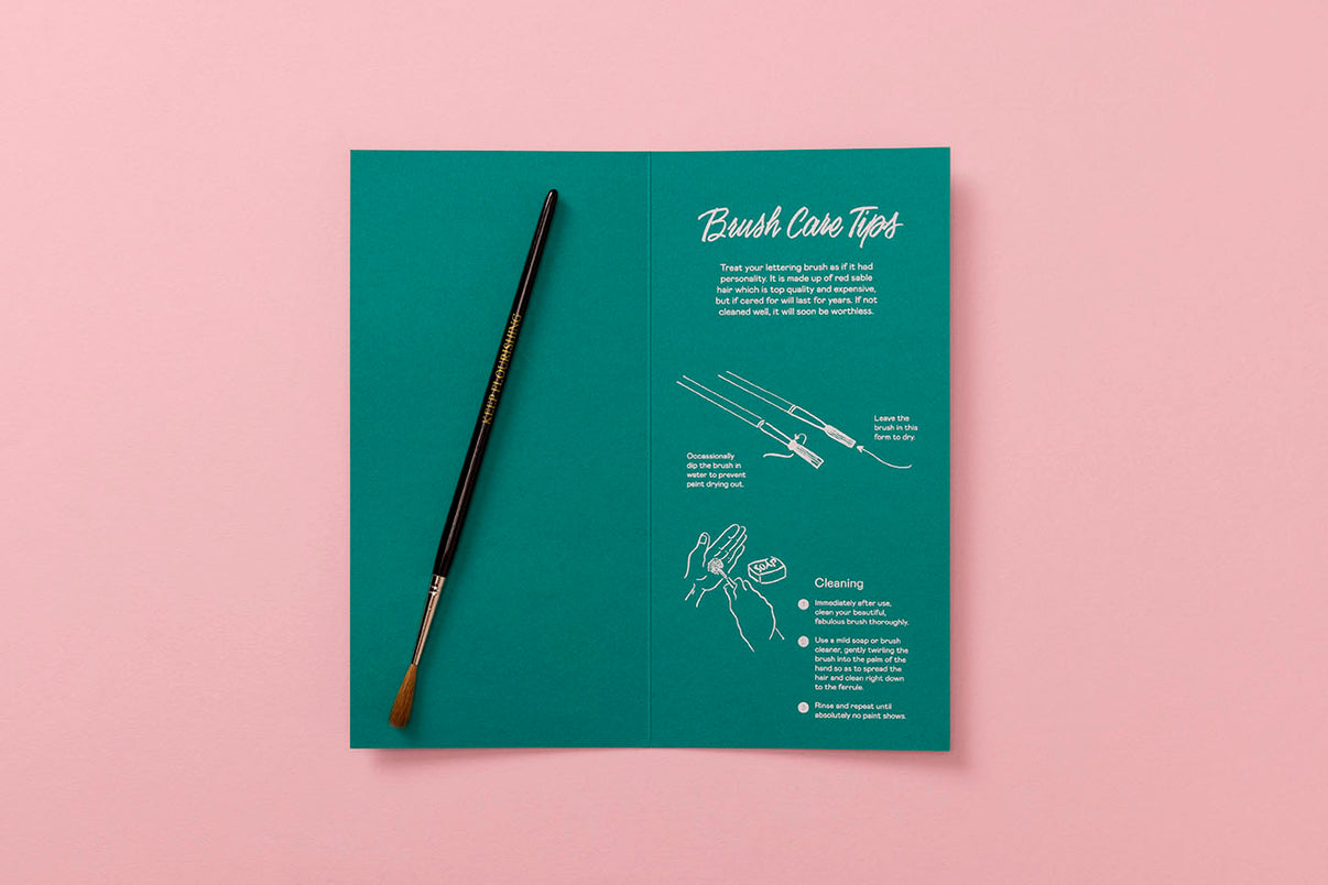 Brush Lettering Zine & Brush Kit – Carla Hackett Lettering